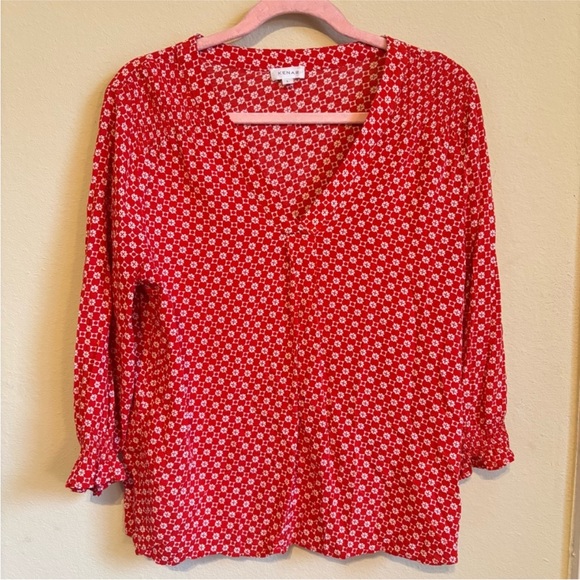 Kenar | Tops | Womens Red Floral Top | Poshmark